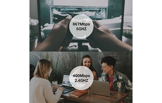 Adaptador Wireless TP-Link Mini USB, Dual Band, 2.4/5Ghz, 867Mbps, Archer T3U MU-MIMO AC1300